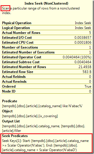 SQL Server Online: When an Index Seek actually is a Scan